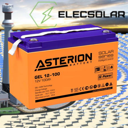 Asterion/Delta Gel 12-100 geleviy akkumulyator/quyosh batareyasi