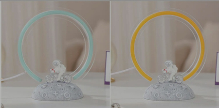 Ночник космонавт велосипедист USB