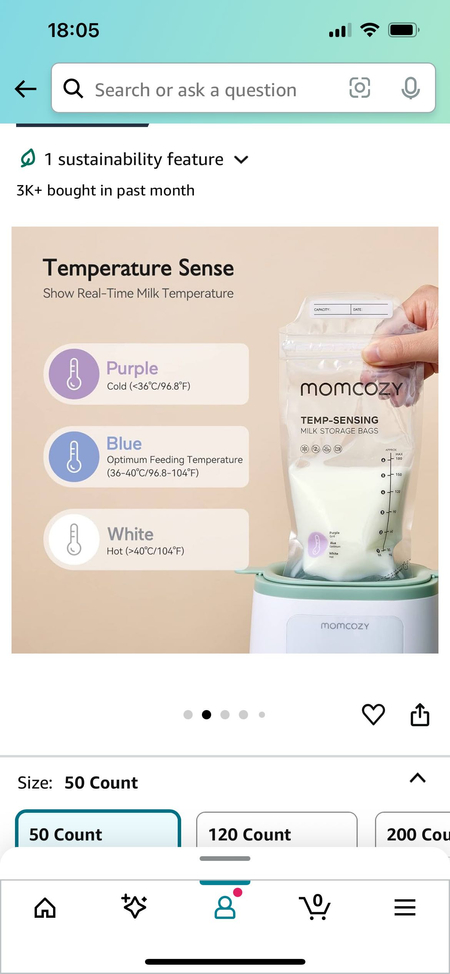 Пакеты для хранения молока Momcozy
