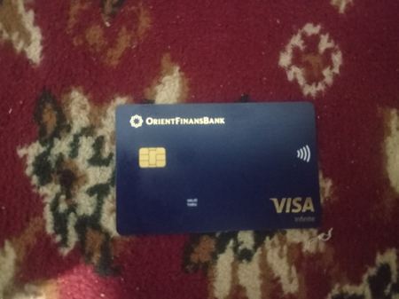 Orenfinans bank kartasi Tarifi (Infinity)