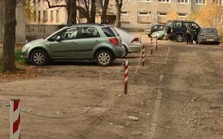 Парковка барьер.