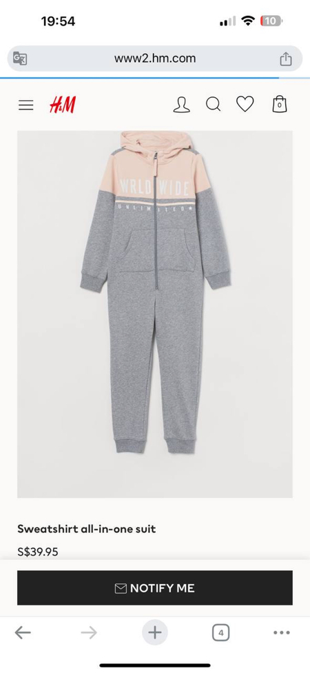 Привозной комбенизон h&m