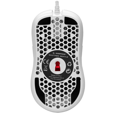 Белая игровая мышь Rampage SMX-R85 GENTLE White Red RGB Gaming Mouse