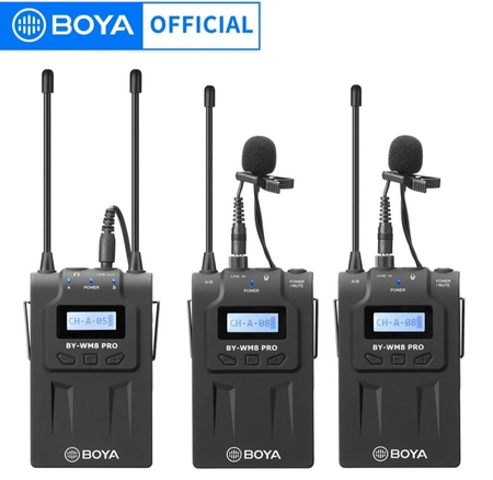 Boya BY-WM8 Pro K2 профессиональный беспроводной петличный микрофон