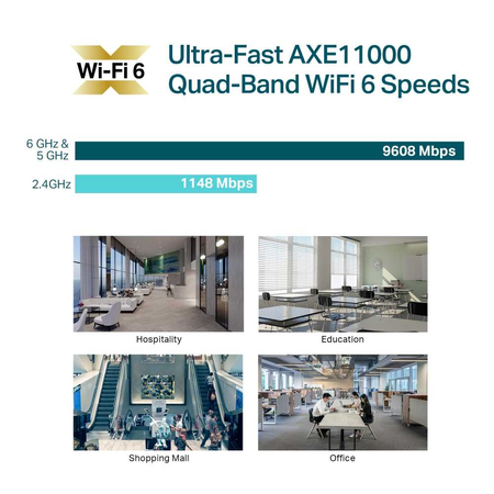 Потолочная точка доступа TP-Link Omada EAP690HD/AXE11000