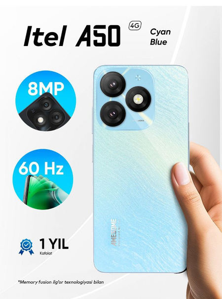 Смартфон Itel A50 3/64