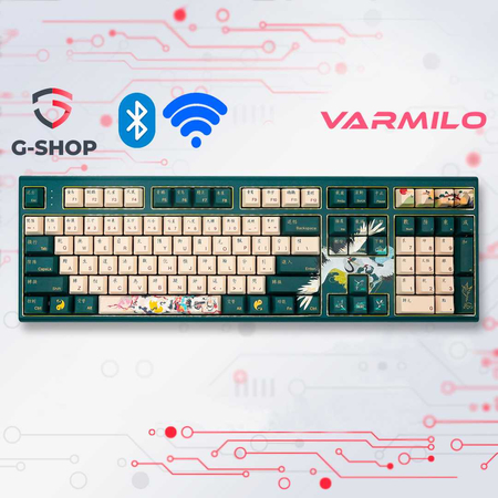 Игровая механическая клавиатура Varmilo VBS108 Crane Triple Mode PBT
