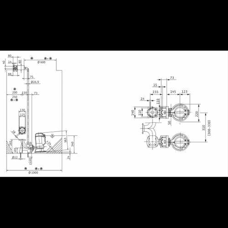 Погружной насос для сточных вод и канализации Wilo MTC40F16.