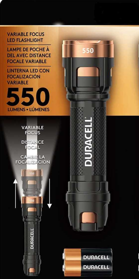 Ручной фонарь Duracell 550 lumen