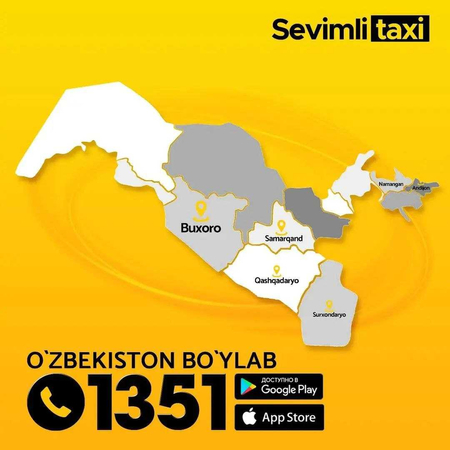 Sevimli taxi 1351 Shofirkon taxi xaydovchilarni doimiy ishga taklif