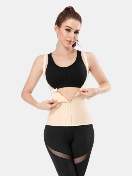 Утягивающий LATEX пояс корсет, женское корректирующее белье на крючках
