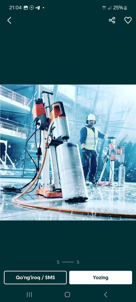 Perferator xizmatlari beton buzish teshish