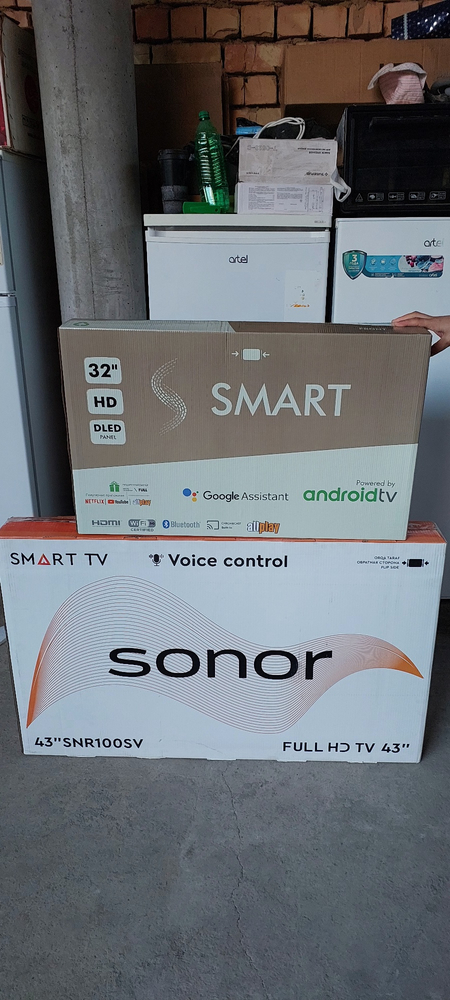 Телевизор SONOR 43 SMART TV голосовой пулт управление