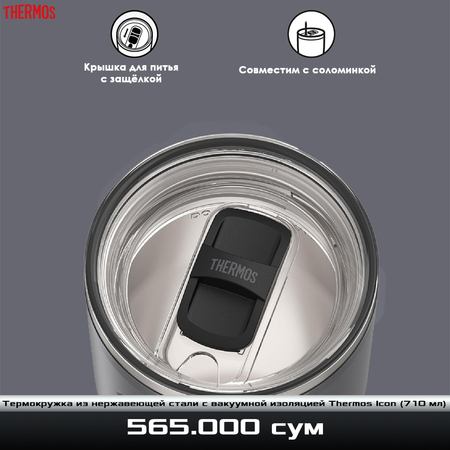 Термокружка из нержавеющей стали с вакуумной изоляцией Thermos Icon