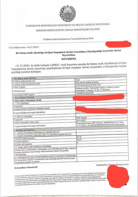 ; Sayram XonSaroy 1ком последняя квартира коробка по скидке продается