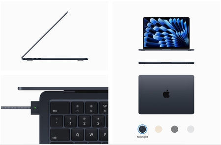 Apple Macbook Air M3 Midnight 8GB 256GB