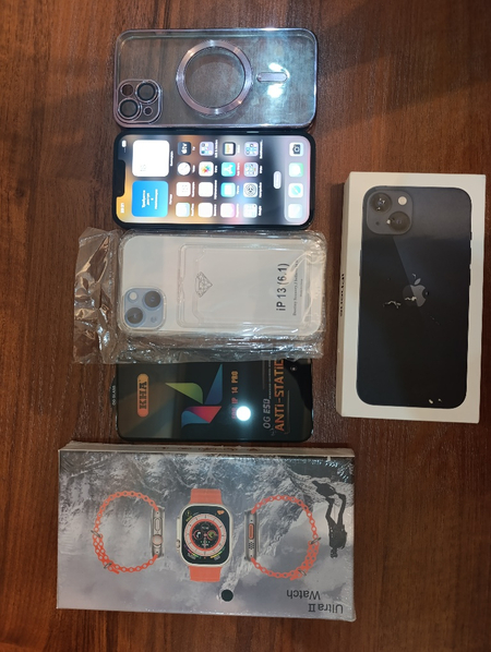 Iphone 13 128GB, yomkost 100%, korobka dok full, bonus podarkalari bor