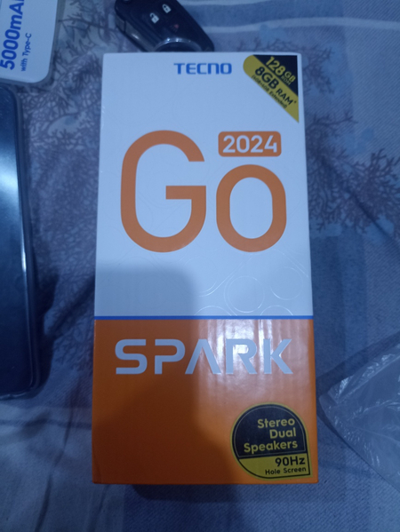 Tecno spark go2024 rom128gb.ram8gb