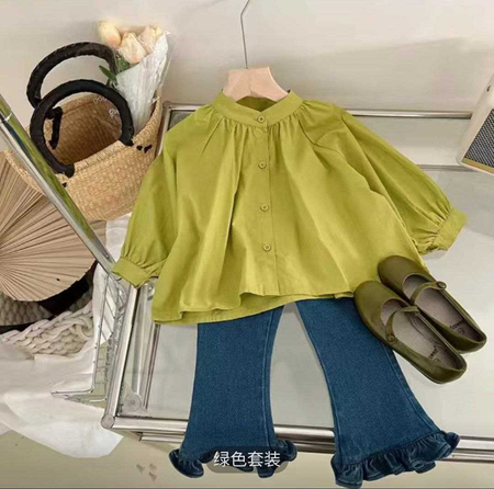 Нежные двойки из кукольной рубашки и модных брюк