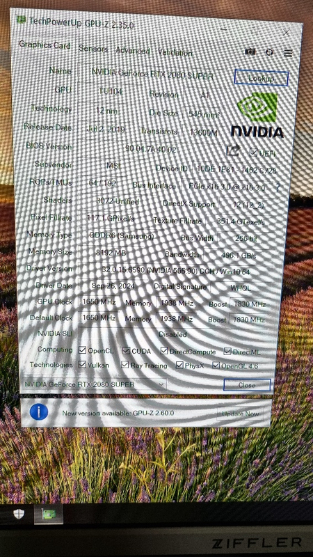 Msi ventus xs os  Rtx 2080super
