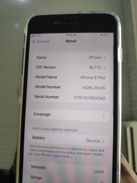 iPhone 8 plus 64 GB black. 76% yomkost.