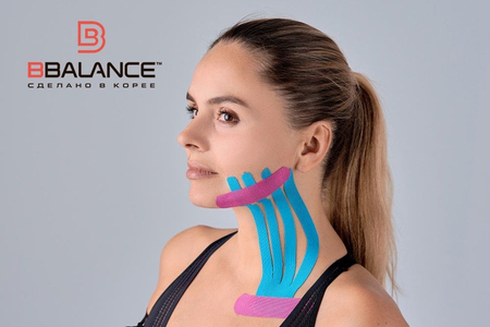 Шелковые кинезио тейпы для лица 5 см kinesio kinezio tape teyp face