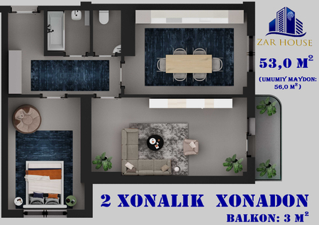 Zarhouse Olmaliq yangi uylar