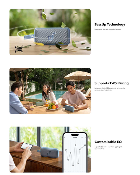 Soundcore Motion 300 / Hi-Res Audio 30W / LDAC, AAC / Bluetooth 5.3