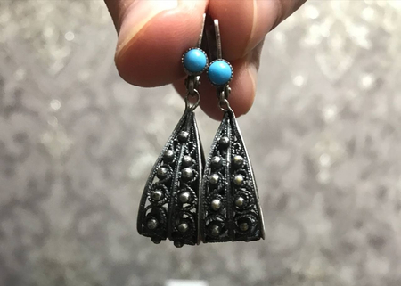 Серьги мельхиор ссср