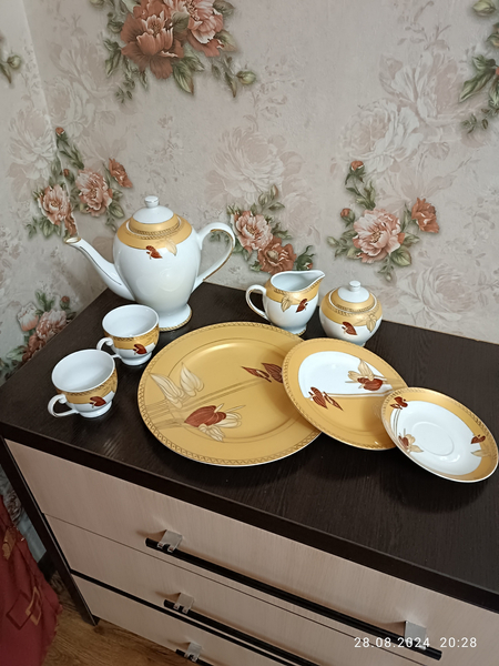 Сервис чайный новый керамика