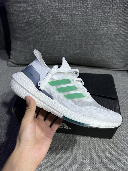 Adidas Ultra Boost 21 Running White/Green