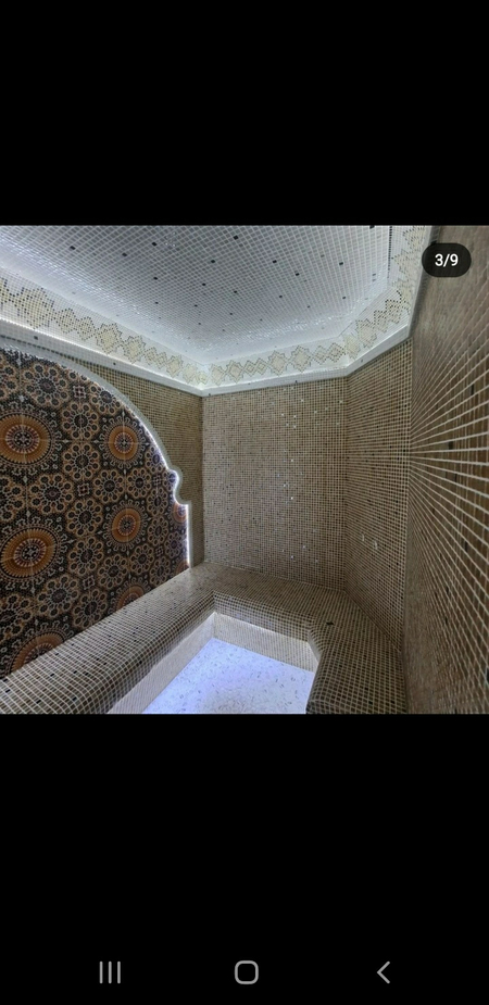 Mozayka basseyn turetiskiy sauna qilaman