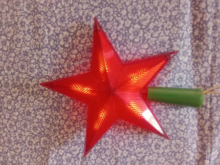 Игрушка новогодняя звезда ( СССР )