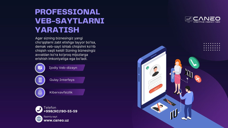 Web-sayt Веб-сайт. Barcha turdagi saytlarni yozamiz. Narxlar arzon
