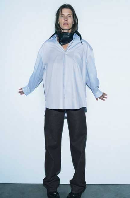 Zara ZW Oversize блузка рубашка XS - подходит на XS, S, M, L