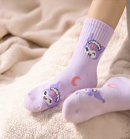 Комплект 5 шт. Мягкие носочки Куроми  KUROMI