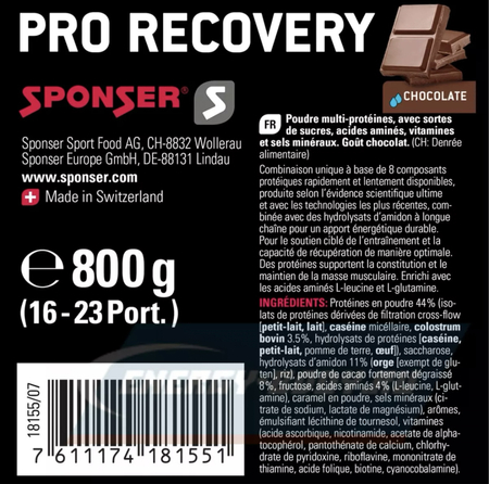 Sponser pro recovery