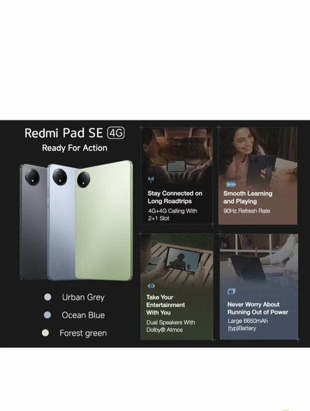 Redmi Pad SE 4G 2024 New Super Skidka+Garantiya+Dastavka
