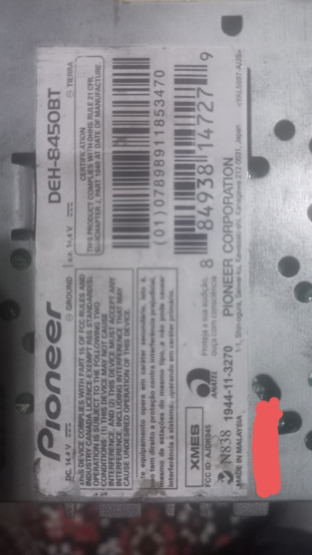 Продам магнитола мафон pioneer deh 8450BT