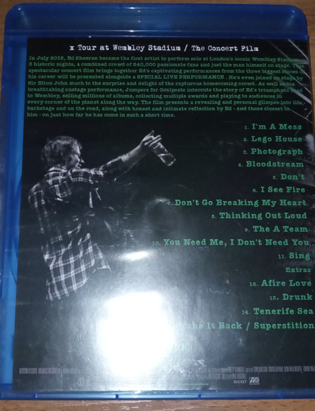 Ed Sheeran Blu-ray