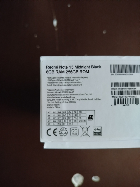 Redmi Note 13 Midnight black 8+4/256 srovchna sotiladi