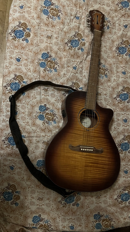 Продаю акустическую гитару Fender FA-345CE Auditorium Tea-Burst LR