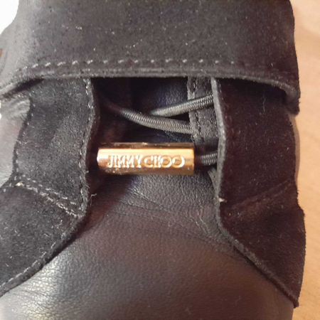 Jimmy Choo кожаные /замшевые сникерсы 38 размера / Made in Italy