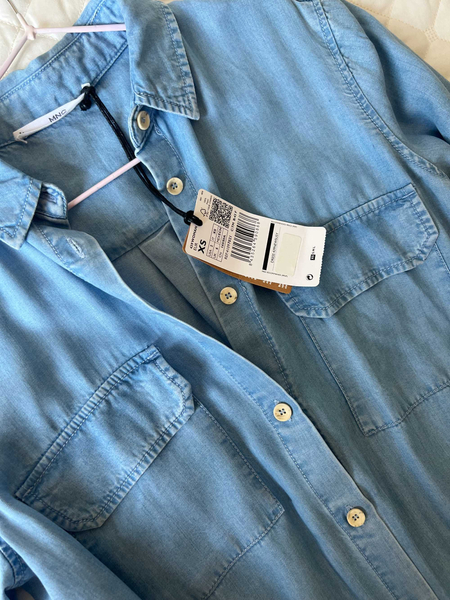 Джинсовое платье от Mango р.XS новое