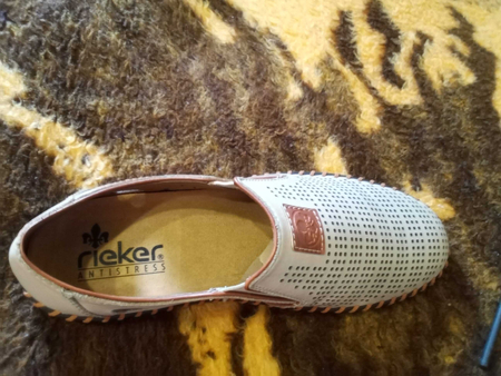 Мужские летние туфли Rieker, бежевые 43