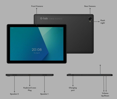 Planshet  G-tab C10 pro, G-tab T10, Discovery, modio, CCIT A106 MAX
