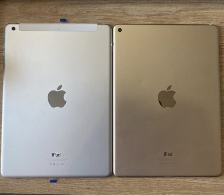 iPad Air1 Silver 32Gb + Air2 Gold 64Gb