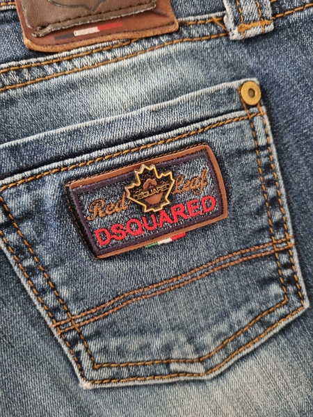 Джинсы dsquared синие женские