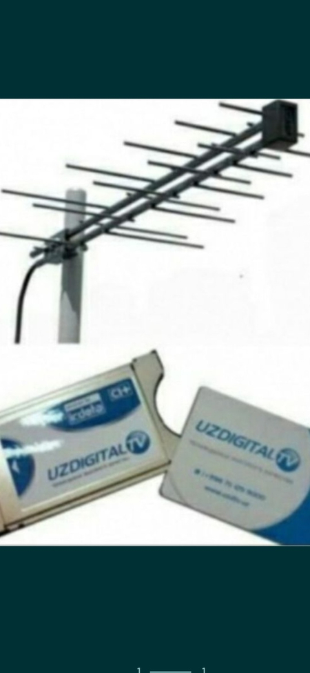Antena urnatamiz va telivizorlani devorga urnatamiz
