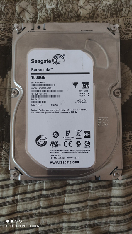 Продам жёсткий диск HDD 1 tb